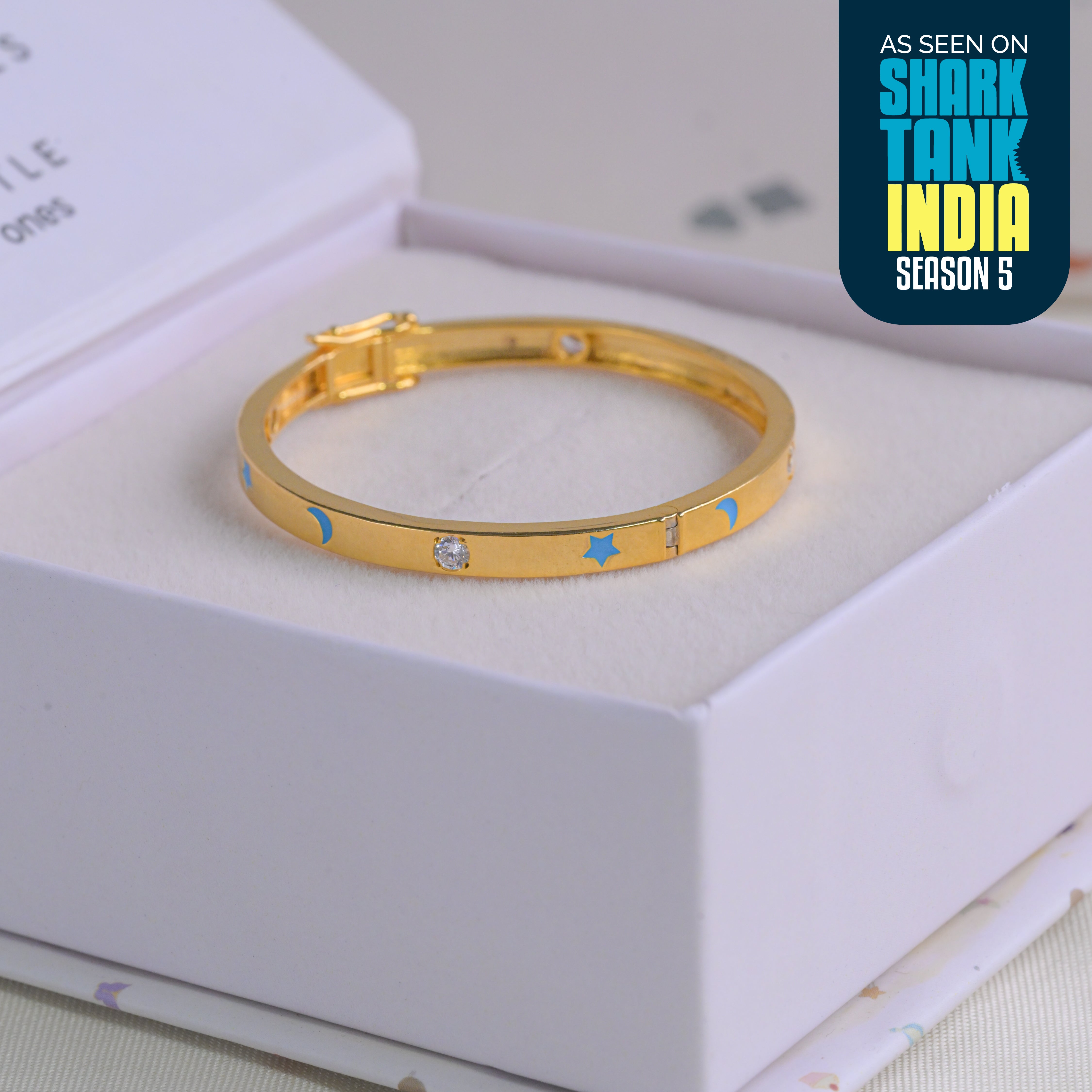Blue Heart Diamond Cartier Silver Kada – BabyWorks By Swapnil